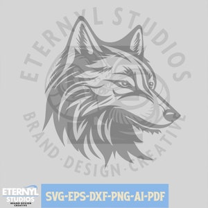 Wolf SVG PNG, Grey Wolf Head, Timber Wolf Svg, Hunting Svg, Wolf Cut ...