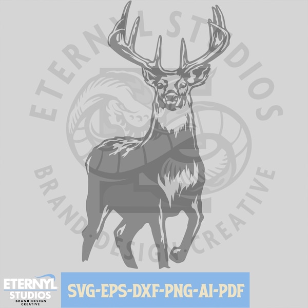 Whitetail Deer Svg - Etsy
