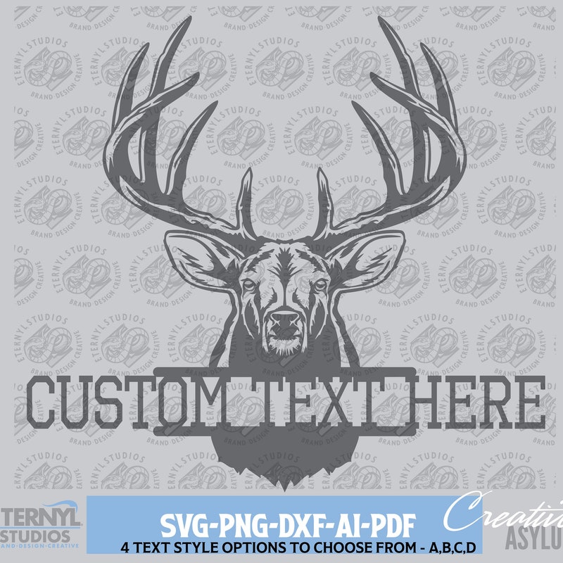 Deer Monogram Svg - Etsy