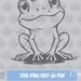 Frog SVG PNG, Vector Art, Froggie, Happy Frog, Cute Frog, Digital ...