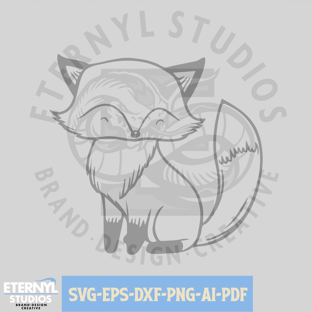 Cute Fox SVG PNG, Kids Fox, Red Fox Svg, Baby Fox Svg, Sitting Fox Svg ...