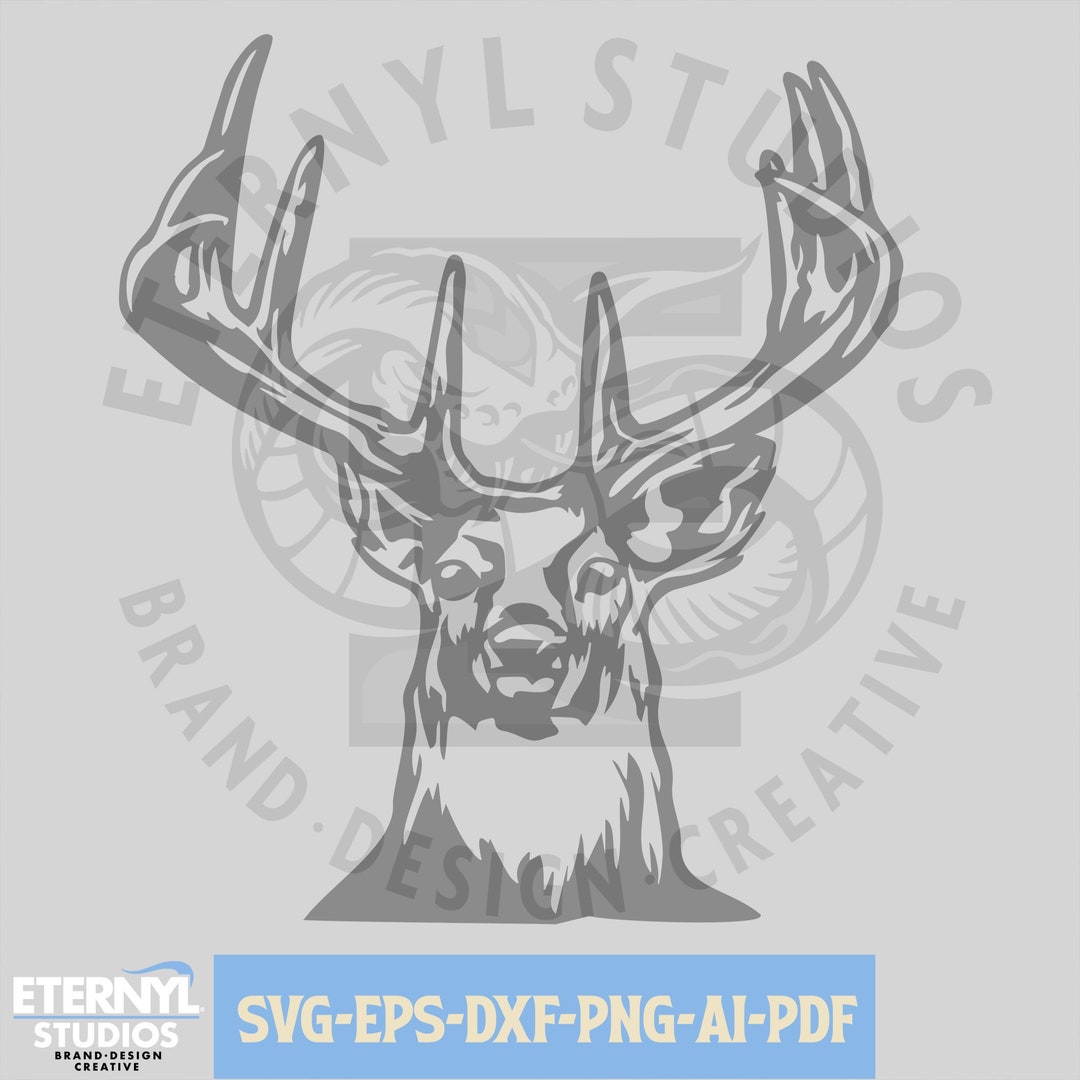 Buck SVG PNG, Big Buck, Whitetail Svg, Buck Mascot, Deer Cut File ...