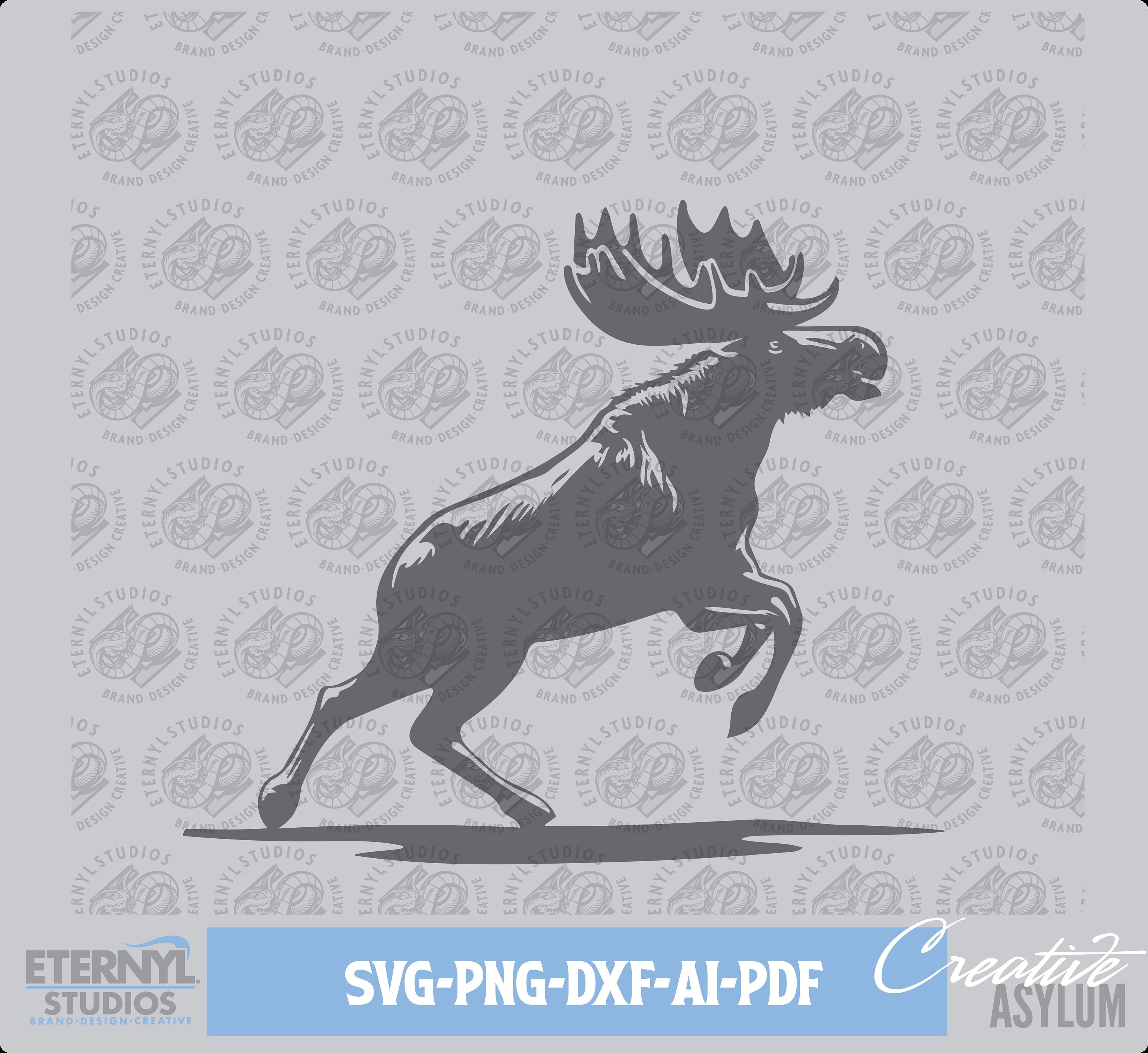 Moose SVG PNG Bull Moose Big Rack Svg Moose Head Svg - Etsy Australia