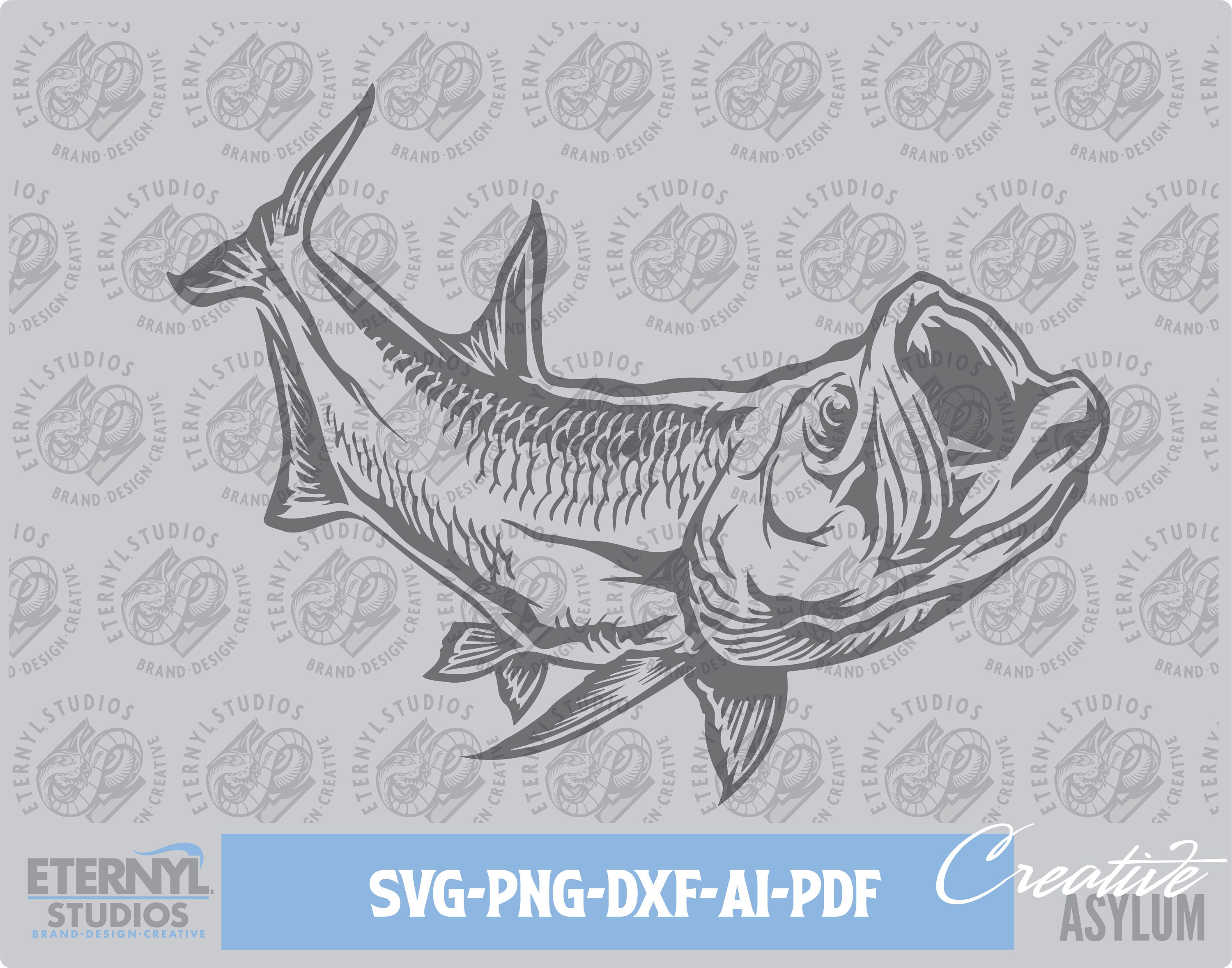 Tarpon SVG PNG Tarpon SVG Instant Download Silver king - Etsy España
