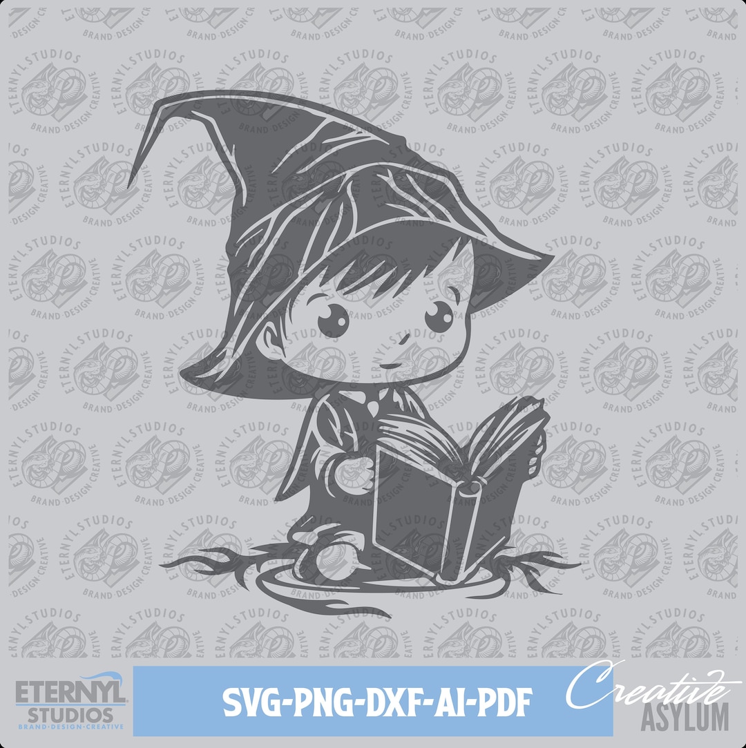 Wizard SVG PNG, Kid Wizard, Kid Art, Wizard Clipart, Digital Download ...