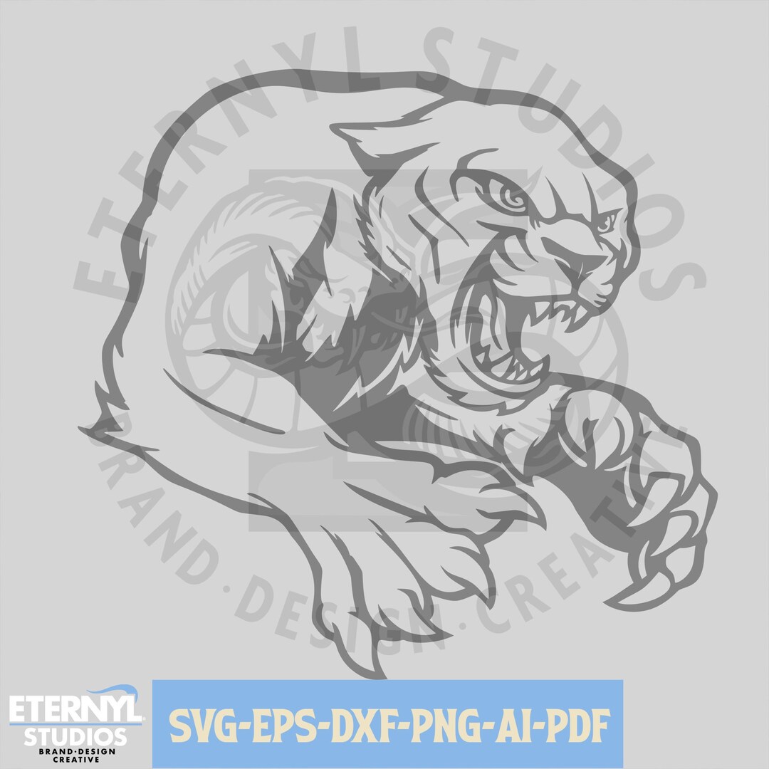 Cougar Mascot SVG PNG, School Mascot, Football Mascot, Sports Mascot ...