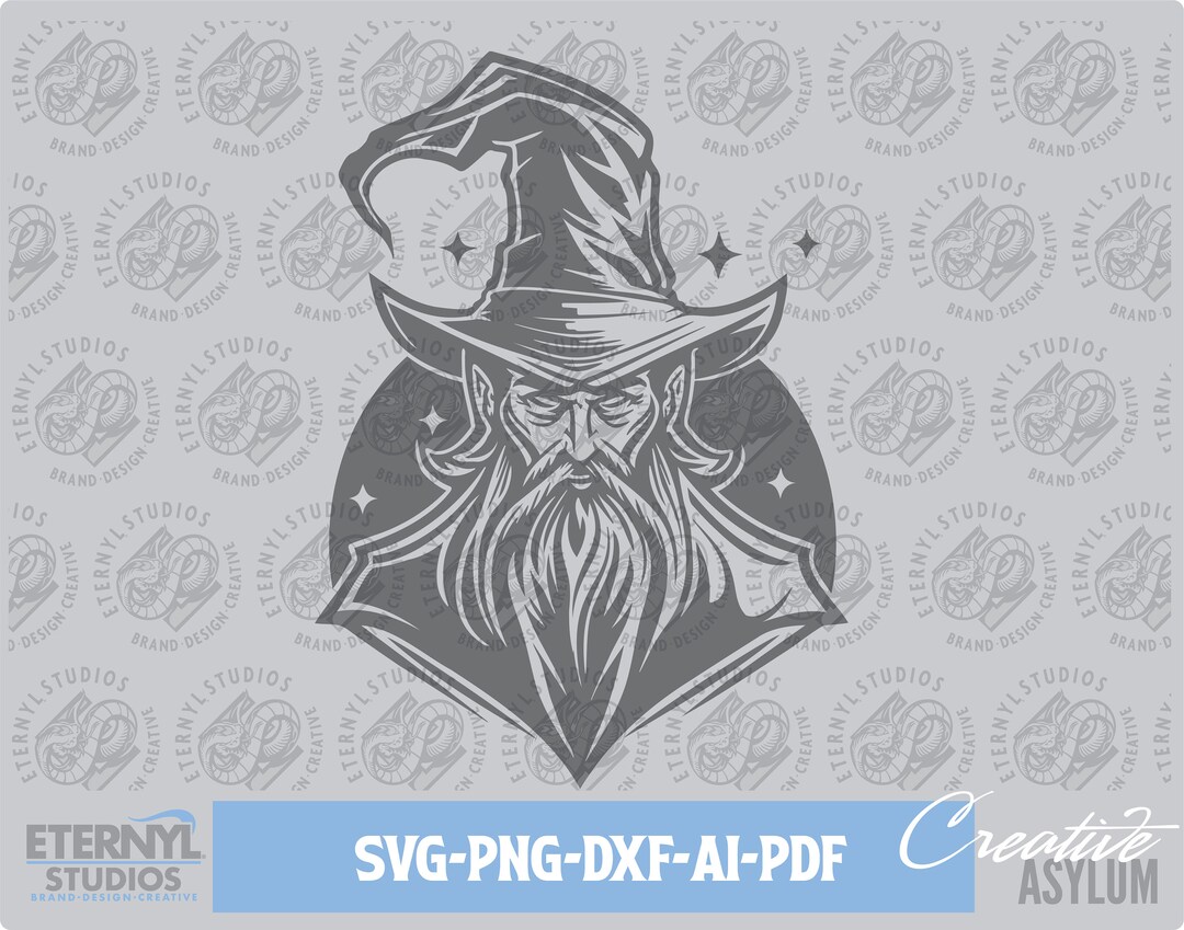 Wizard SVG PNG, Instant Download, Magic, Mage, Wizard Logo, Wise Wizard ...
