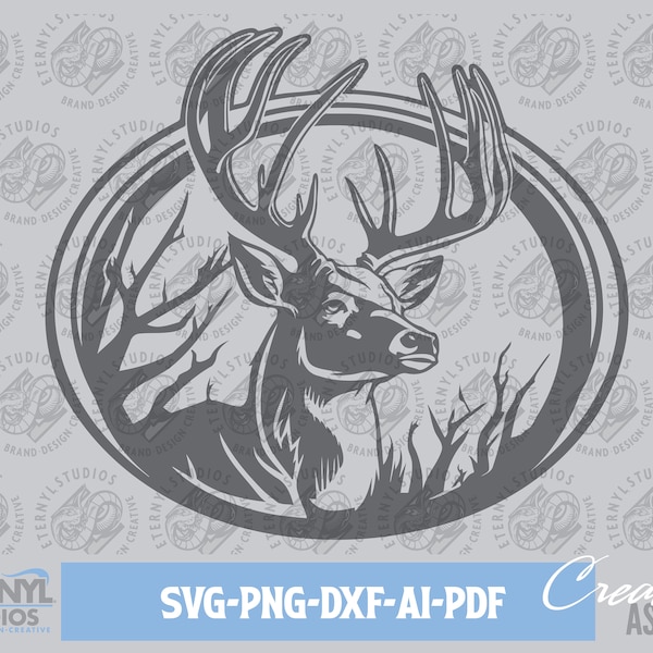 Buck Silhouette - Etsy