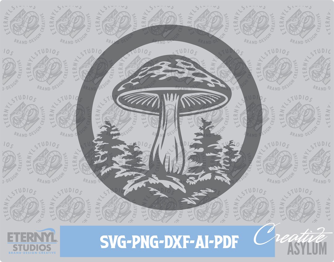 Mushroom SVG PNG, Mushrooms, Instant Download, Nature, Psychedelic, Big ...