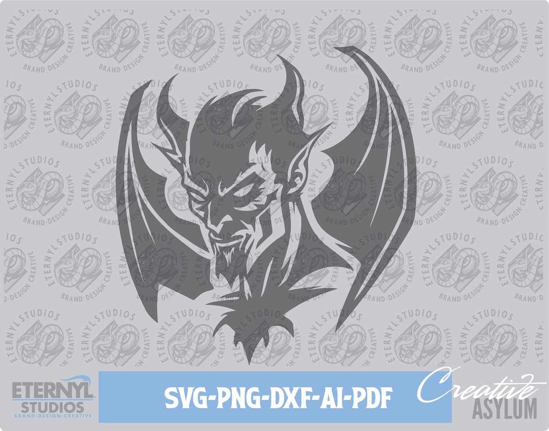 Devil SVG PNG, Instant Download, Devil Logo, Devil Mascot, Demon, Devil ...