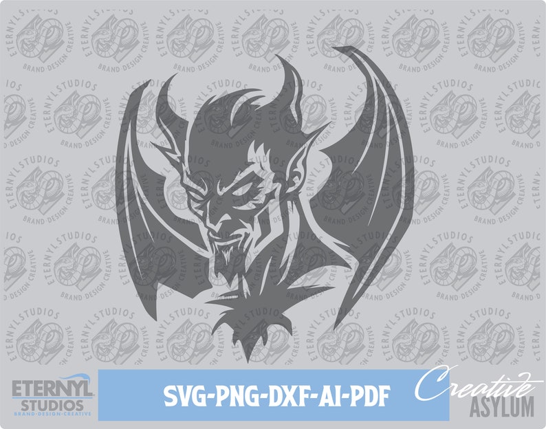 Devil SVG PNG Instant Download Devil Logo Devil Mascot - Etsy