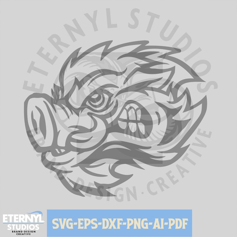 Razorback Mascot SVG PNG Hogs Svg Hawgs Razorbacks Pigs - Etsy
