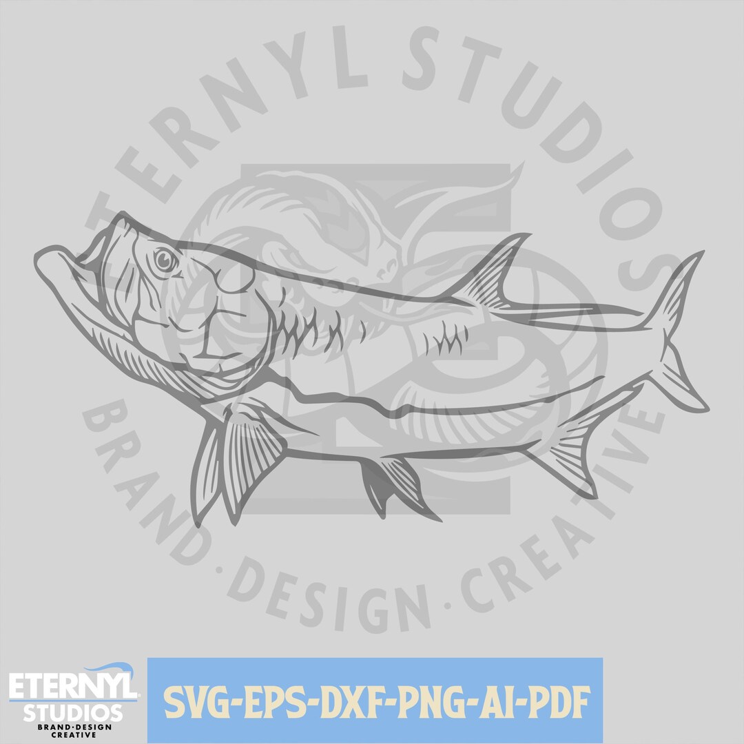 Tarpon SVG PNG, Tarpon SVG, Tarpon Clipart, Small Tarpon, Tarpon Cut ...