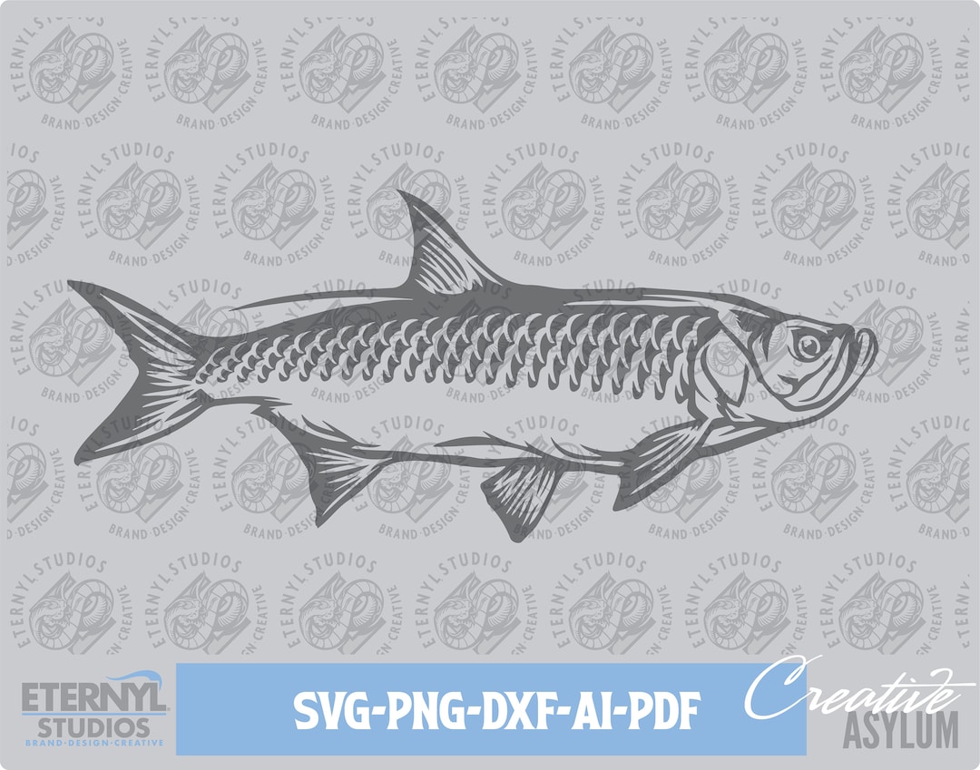 Tarpon Fish SVG: Atlantic Silver King Cut File (digital Download) - Etsy