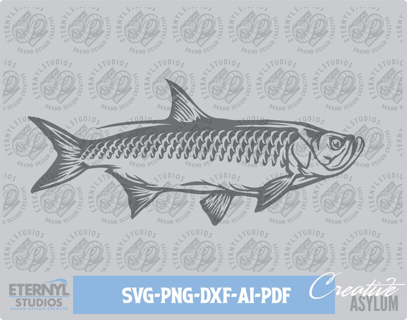 Tarpon SVG PNG Tarpon SVG Instant Download Silver King - Etsy