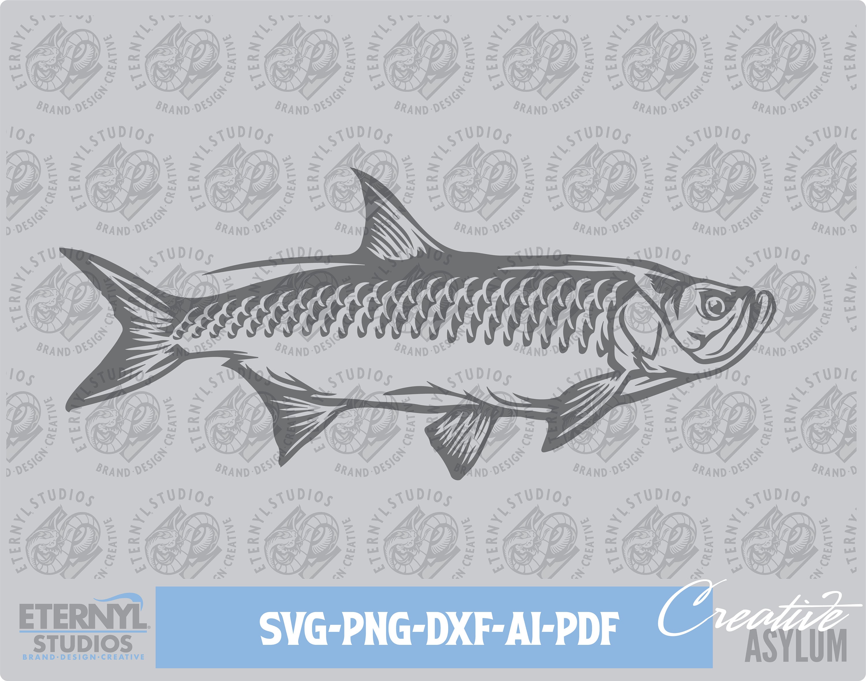 Tarpon SVG PNG Tarpon SVG Instant Download Silver King - Etsy