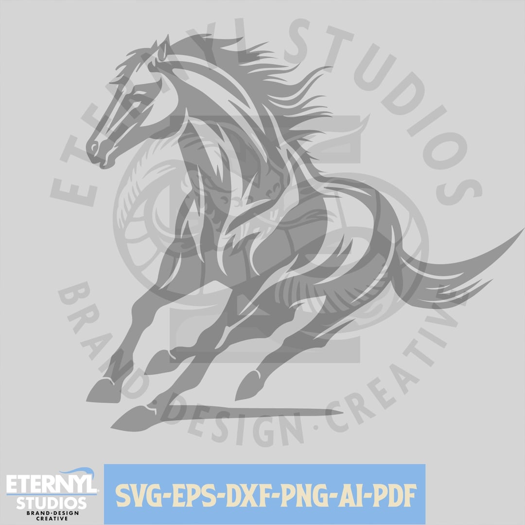 Mustang SVG PNG, Broncos, Stallions, Horse, School Mascot, Sports ...