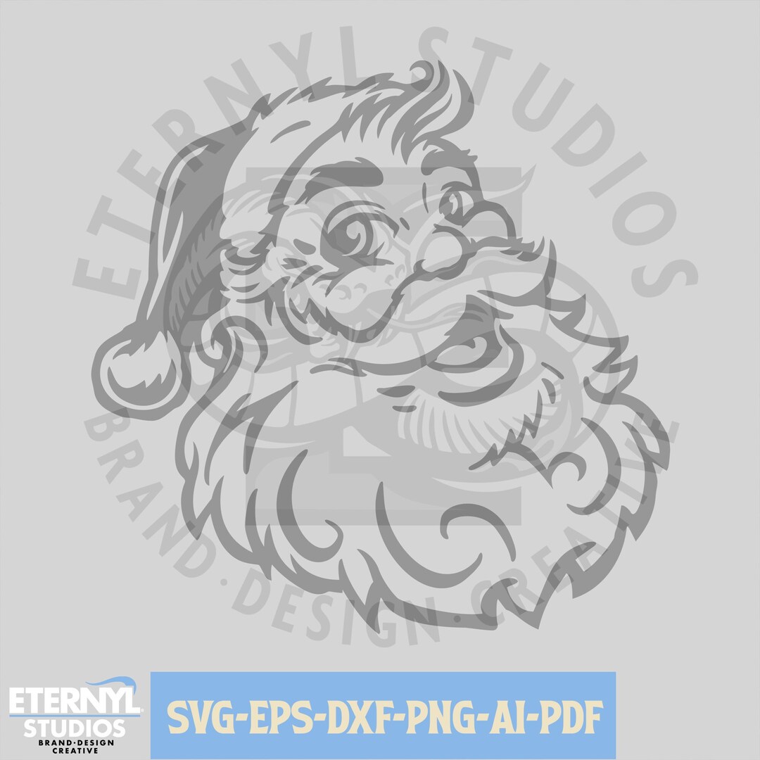 Happy Santa Svg, Santa Christmas Svg, Santa Cheer SVG, Santa PNG, Cute ...