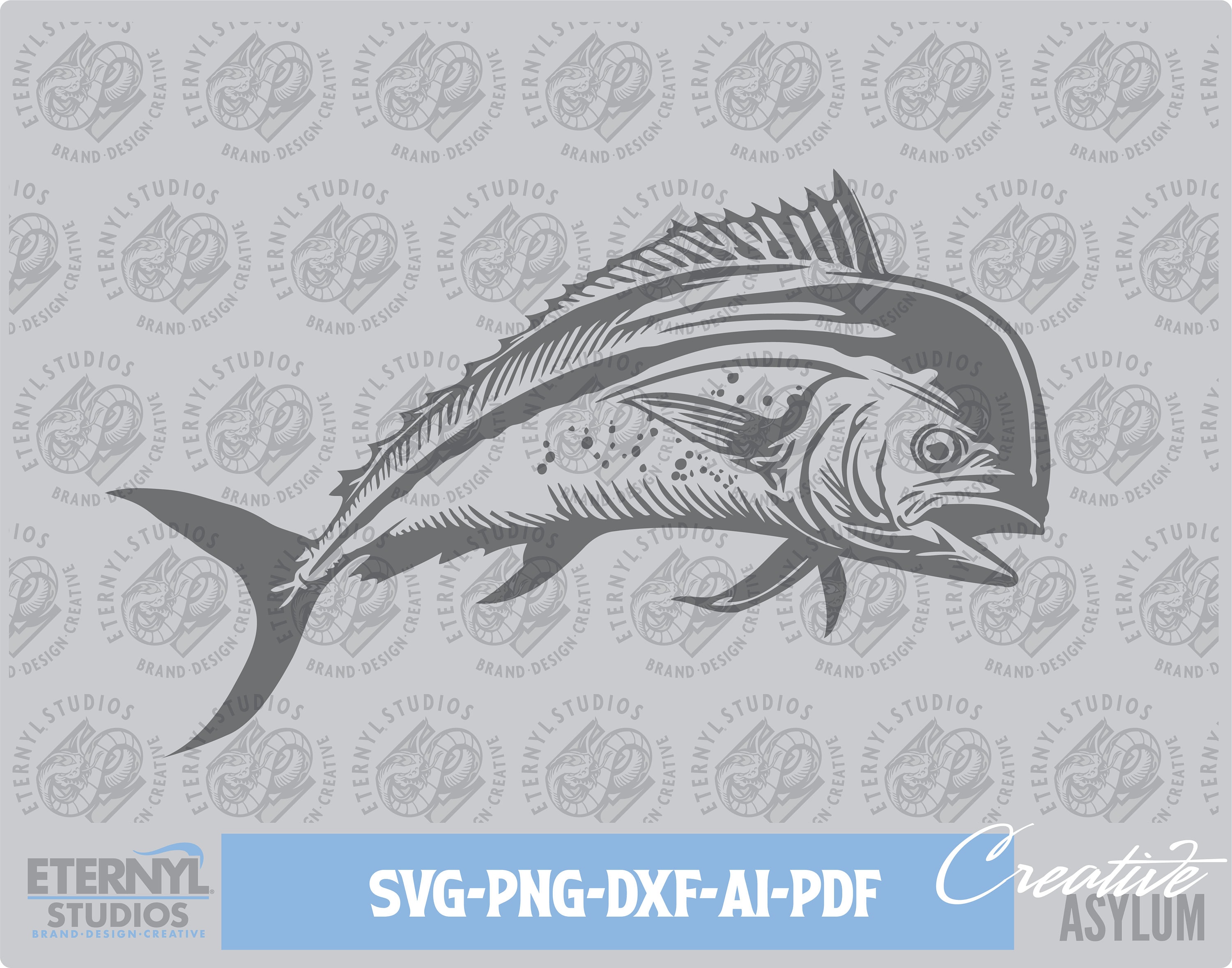 Mahi Mahi SVG PNG Trophy Fish Dolphin Fish Digital - Etsy Australia