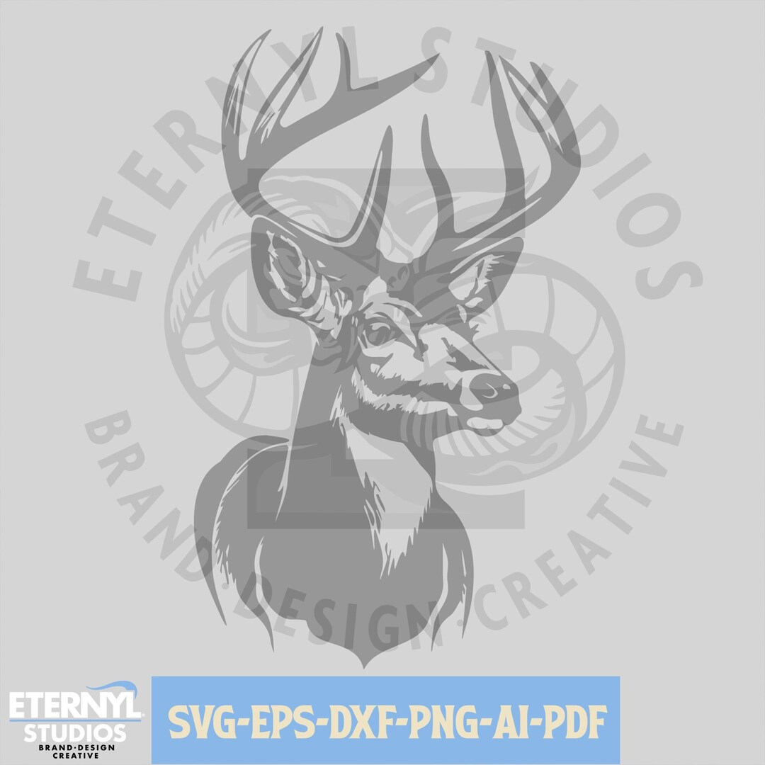 Buck SVG PNG, Big Buck, Big Rack Svg, Whitetail Svg, Hunting Svg, Deer ...