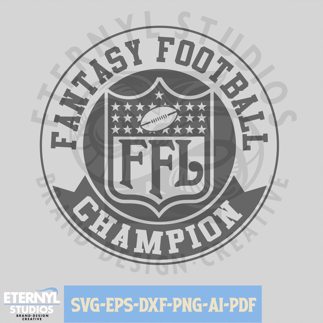 Fantasy Football Champion H - Football SVG, Vector, Digital Download ...