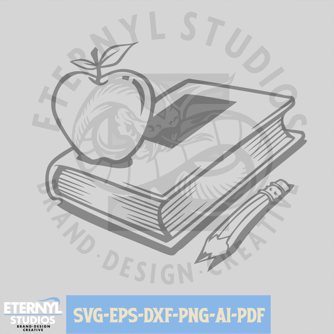 School Book Svg, Teacher Book SVG, Teacher Svg, Book Clipart, School ...