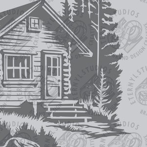 Cabin SVG PNG, Log Cabin, Instant Download, up North, Vacation Cabin ...