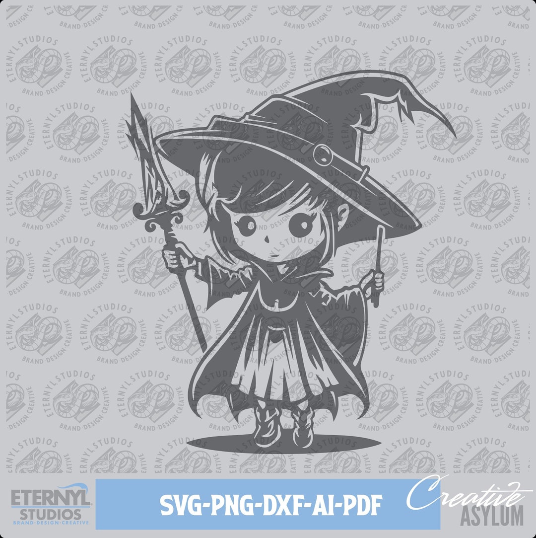 Wizard SVG PNG, Kid Wizard, Kid Art, Wizard Clipart, Digital Download ...