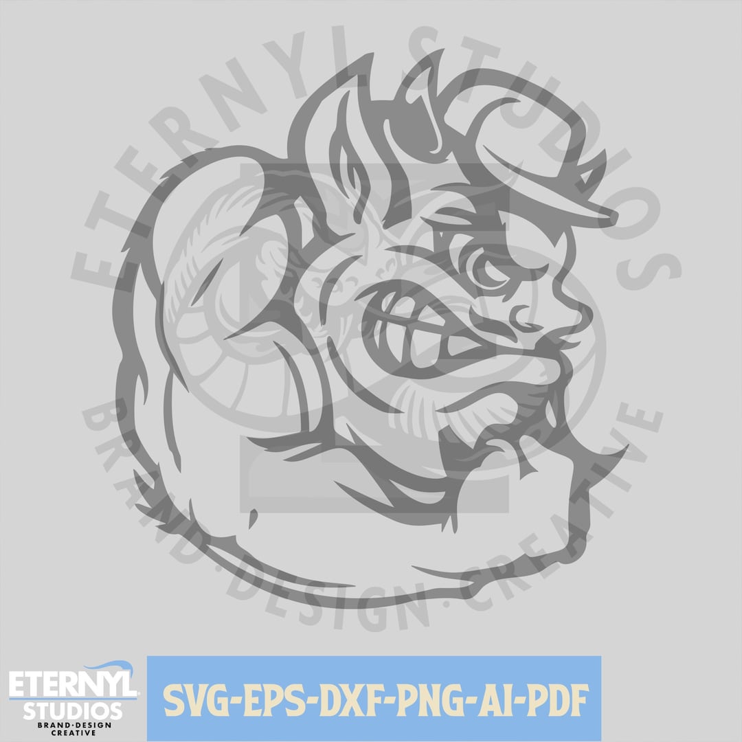 Blue Devils Mascot SVG PNG, Fighting Blue Devils Mascot, School Mascot ...