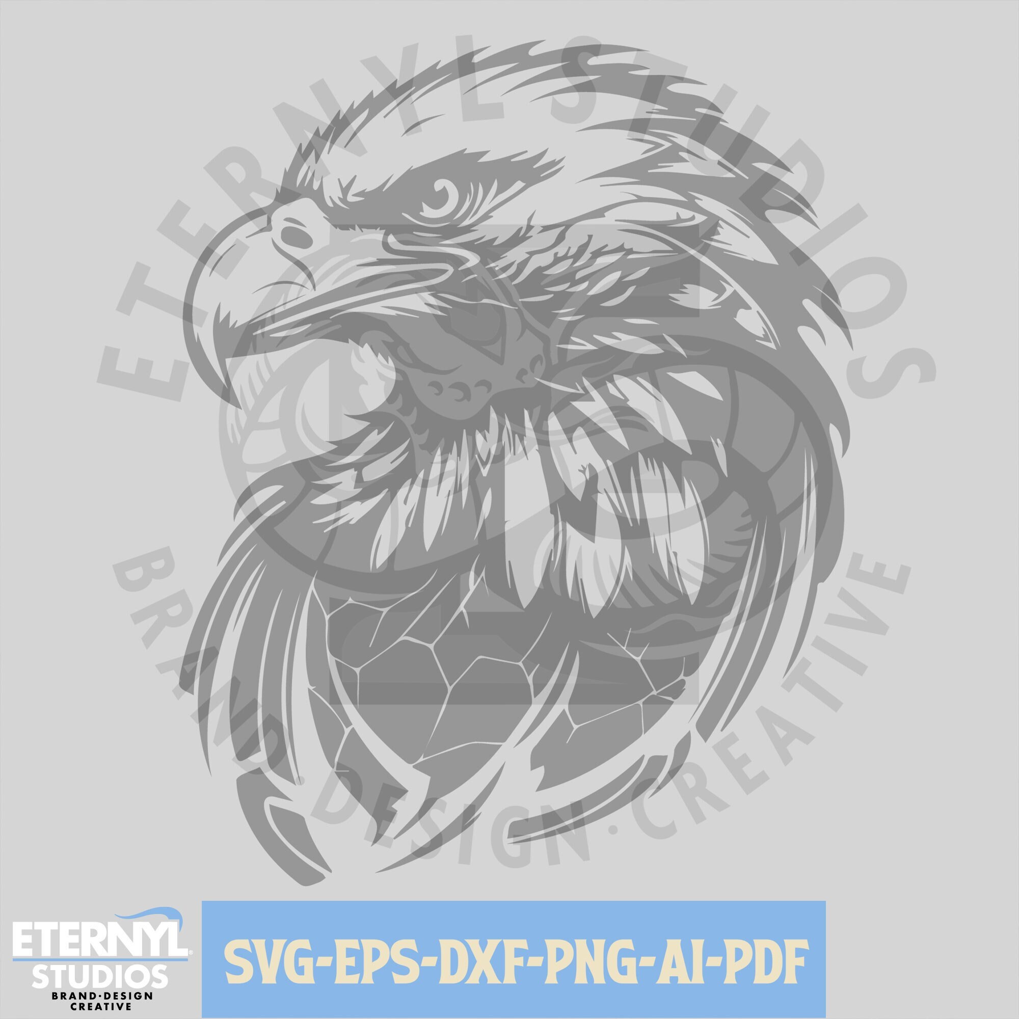 Eagle SVG PNG Bald Eagle Eagle Mascot School Mascot - Etsy