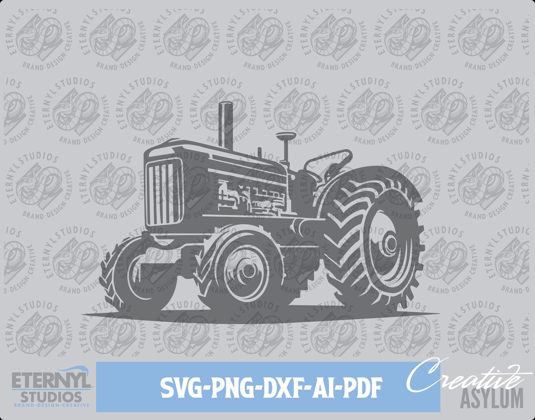 Tractor SVG PNG, Vintage Tractor, Farm Equipment, Old Tractor, Farm Art ...