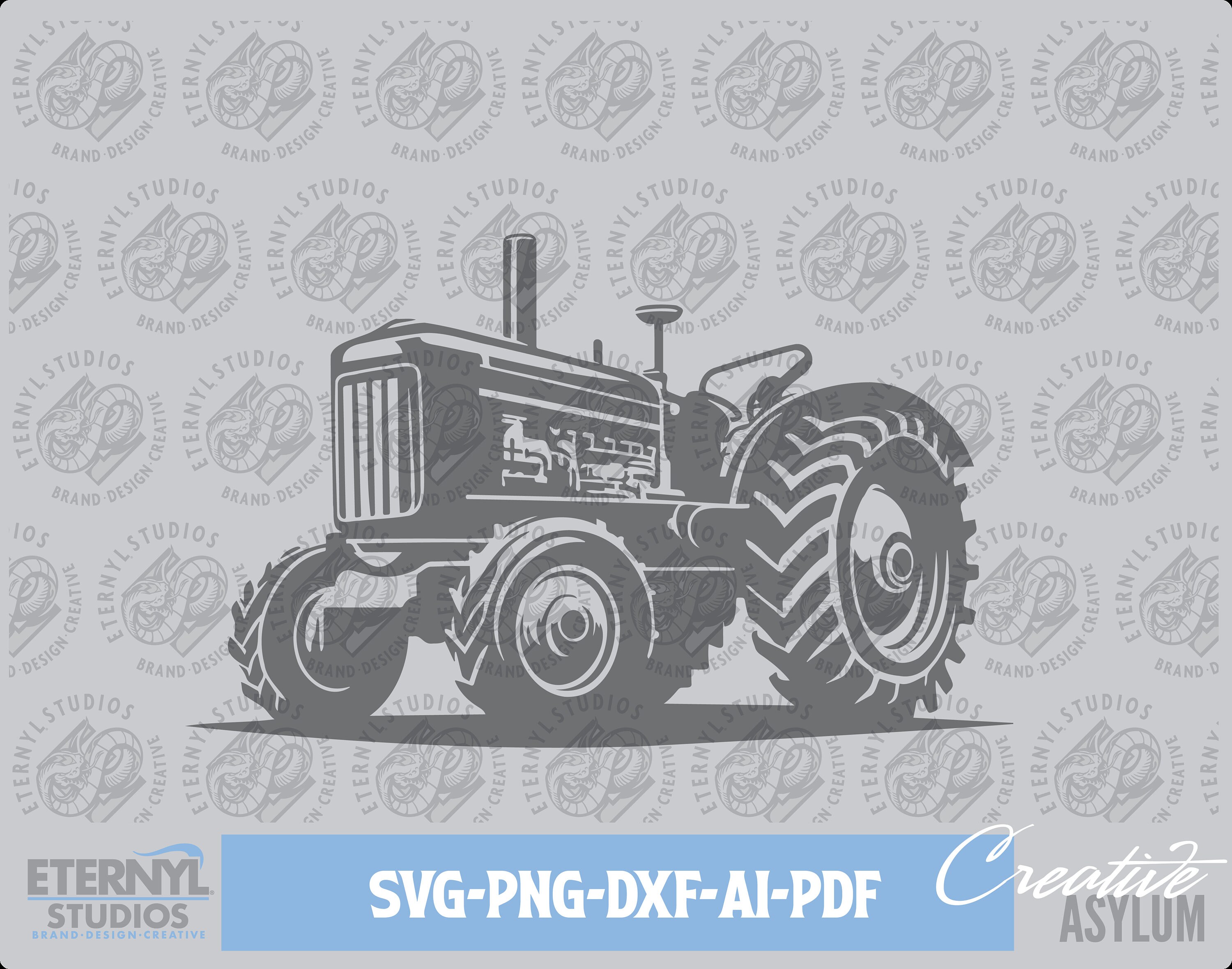 Tractor SVG PNG Vintage Tractor Farm Equipment Old Tractor - Etsy