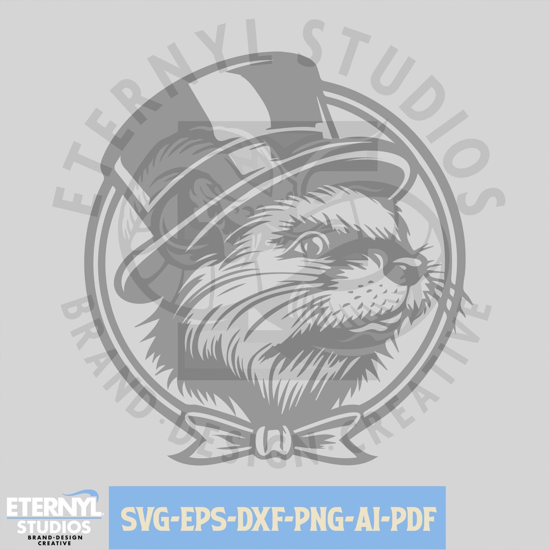 Groundhog Svg and Png, Groundhog's Day Svg, Fancy Groundhog, Groundhog ...