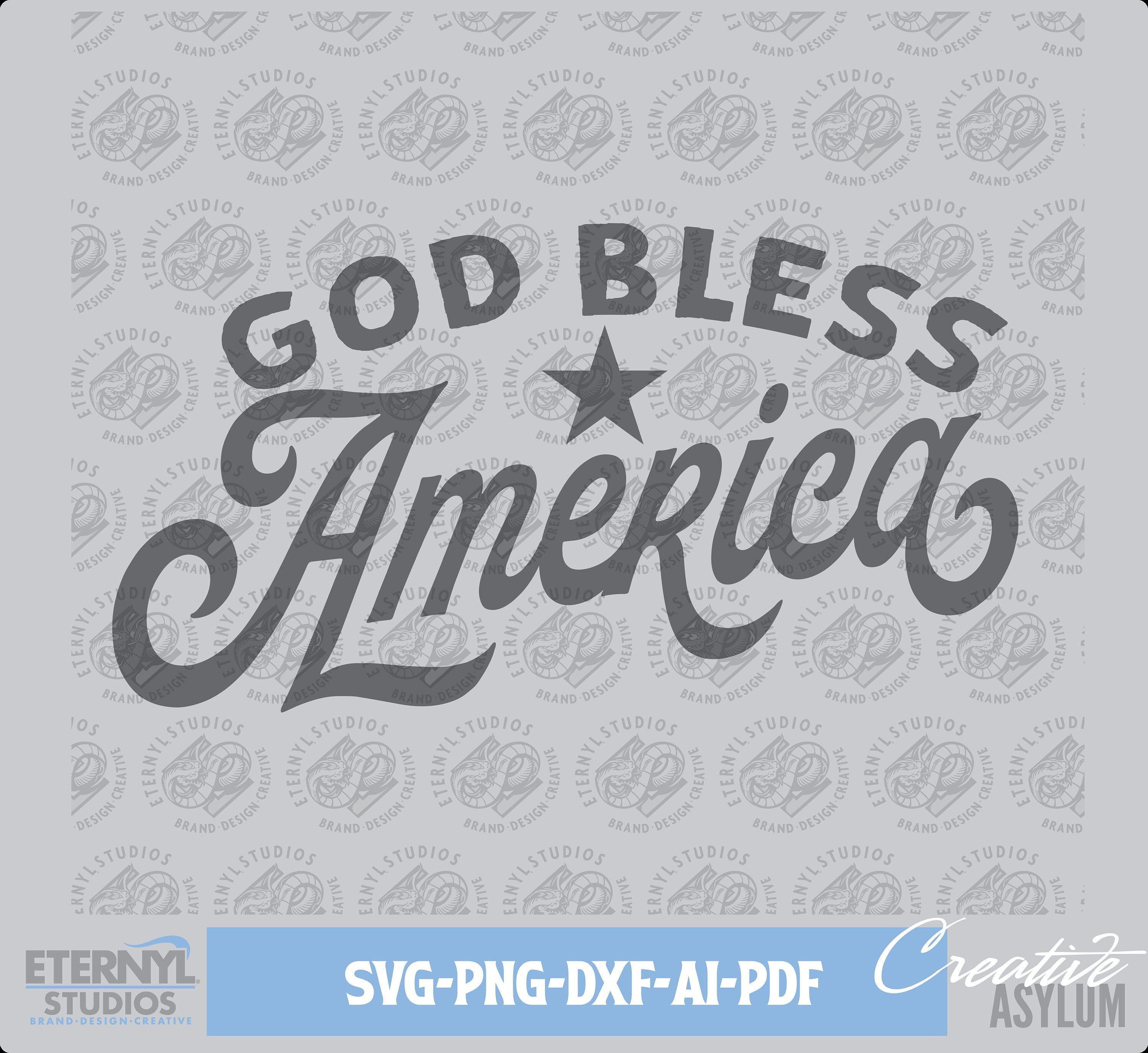 God Bless America SVG PNG Instant Digital Download Patriotic - Etsy