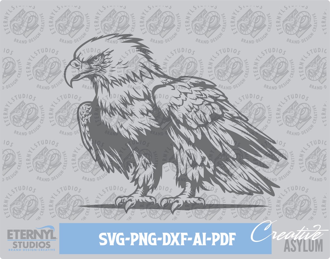 Eagle SVG PNG, Standing Eagle, Full Eagle, Usa, Americana, Bald Eagle ...