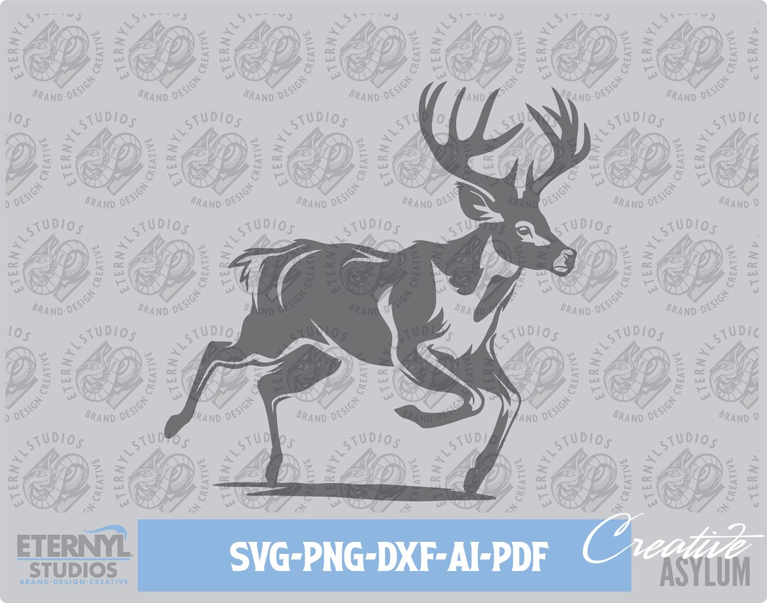 Buck SVG PNG, Minimal Buck, Whitetail, Deer, Big Buck, Big Rack ...
