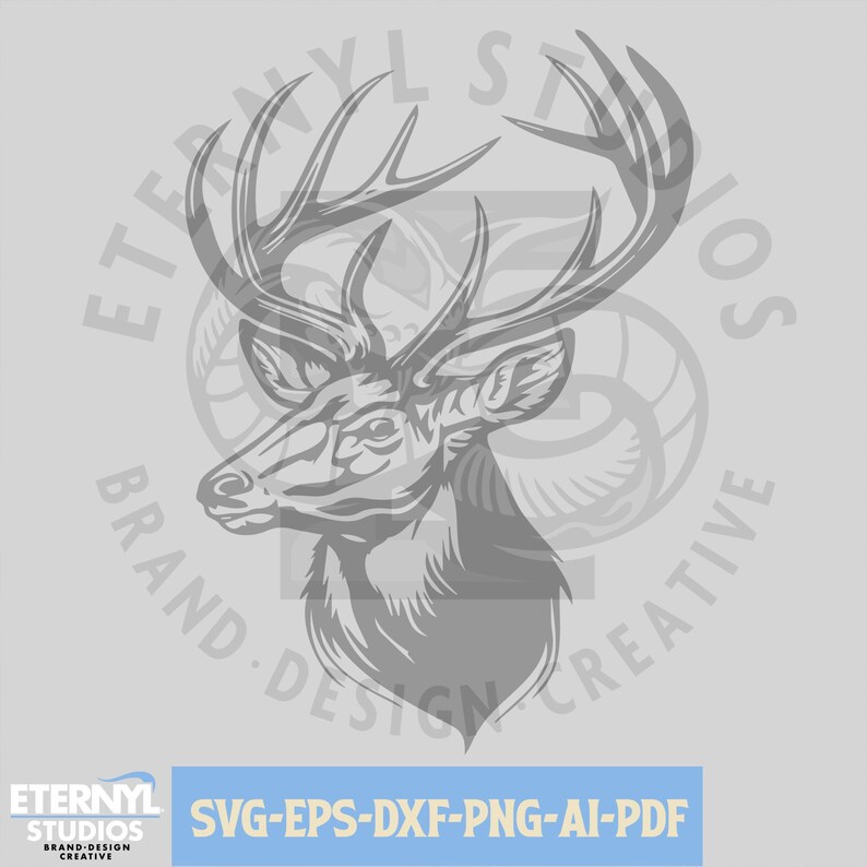 Buck SVG PNG Big Buck Big Rack Svg Whitetail Svg Hunting - Etsy
