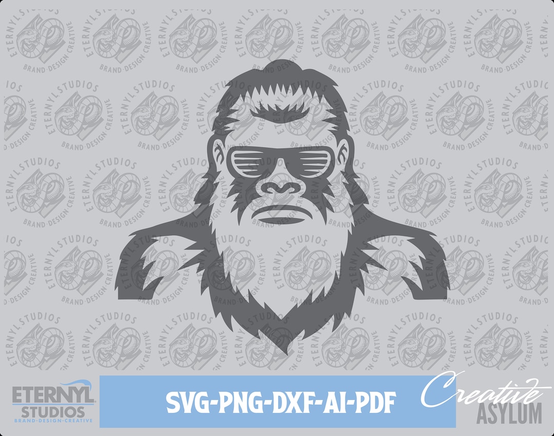 Bigfoot SVG PNG, Cool Bigfoot, Bigfoot Wearing Sunglasses, Sasquatch ...