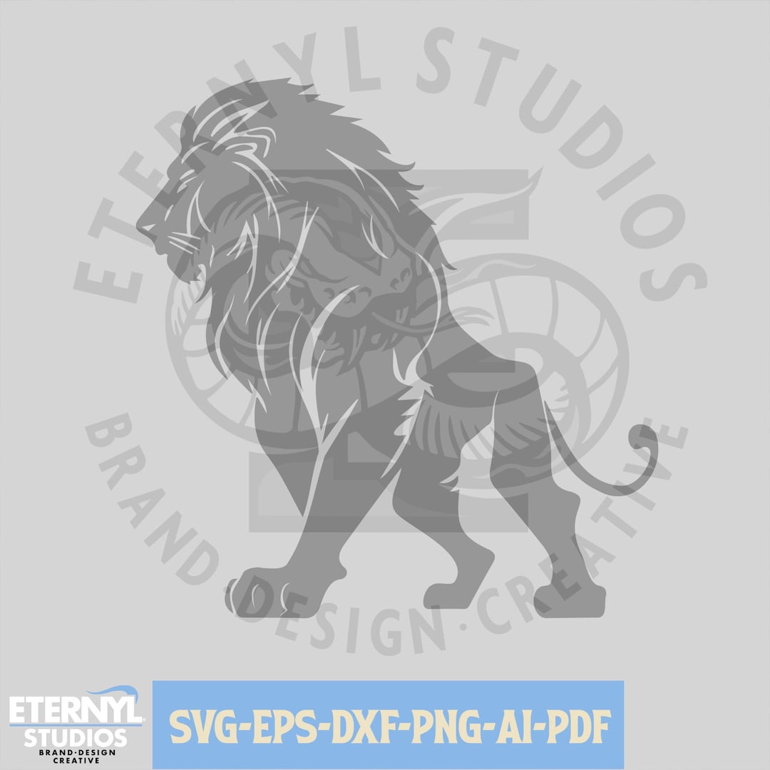 Lions Mascot SVG PNG, Lion, School Mascot, Football Mascot, Sports ...