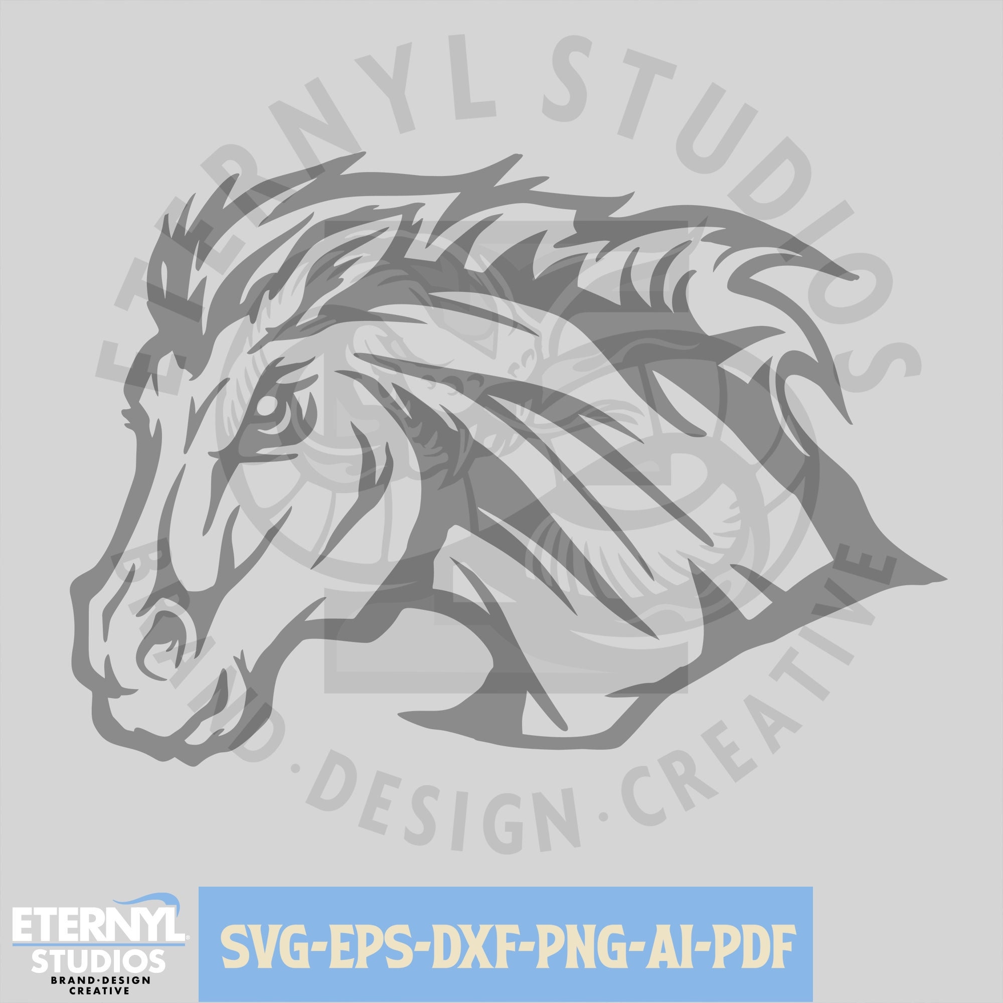 Mustang Mascot SVG PNG Premium Original Mascot Mustangs - Etsy