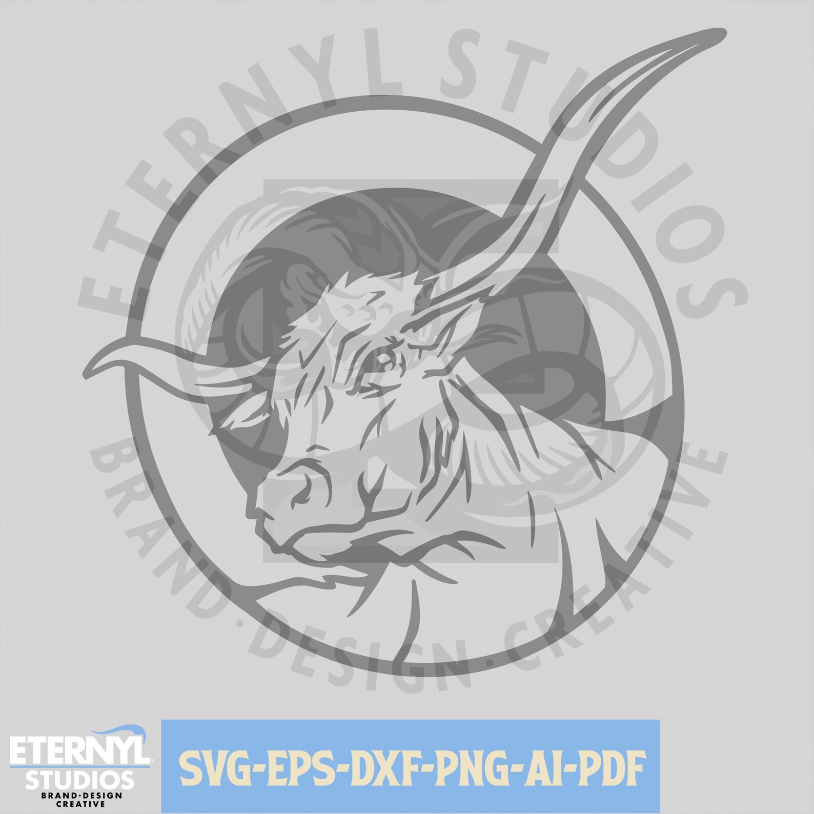 Longhorn Mascot SVG PNG Longhorns School Mascot Football - Etsy