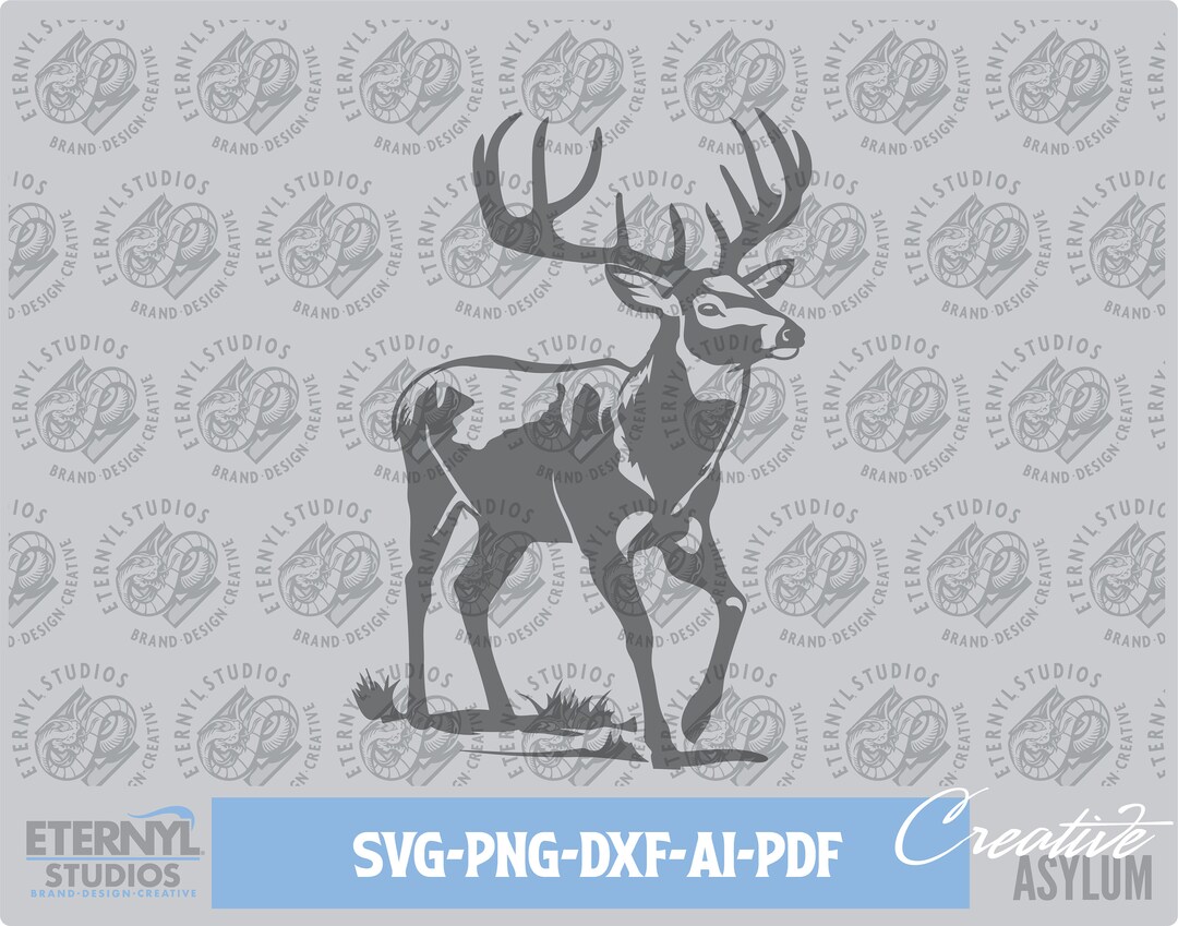 Buck SVG PNG: Deer Logo, Hunt Cut File (digital Download) - Etsy