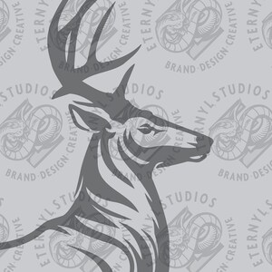 Buck SVG PNG, Minimal Buck, Whitetail, Deer, Big Buck, Big Rack ...