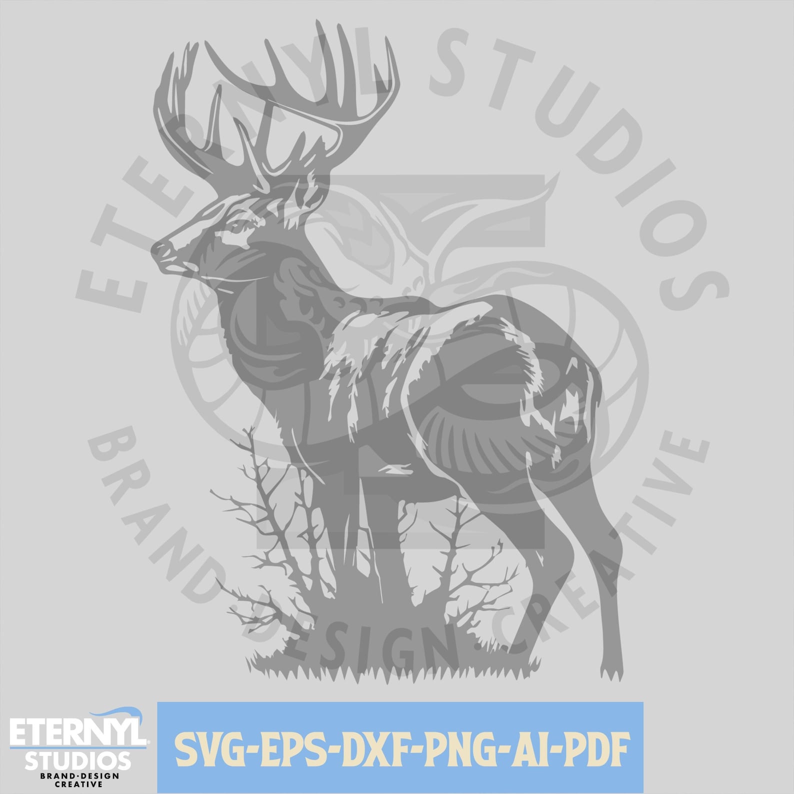 Buck SVG PNG Big Buck Big Rack Svg Whitetail Svg Hunting - Etsy