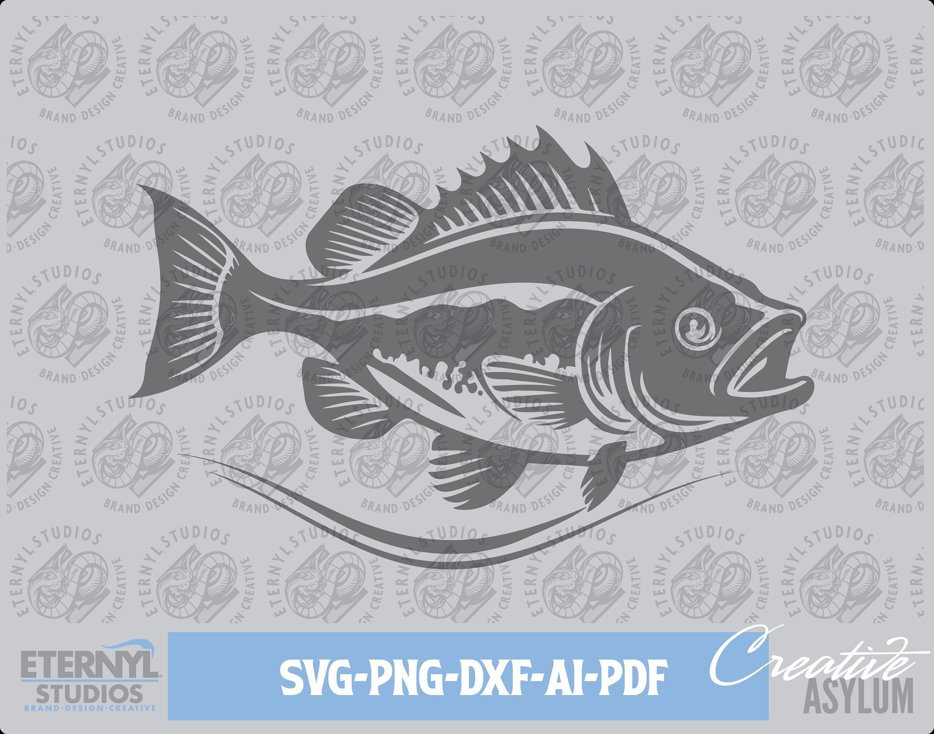 Bass SVG PNG Largemouth Bass Instant Digital Download Bass - Etsy