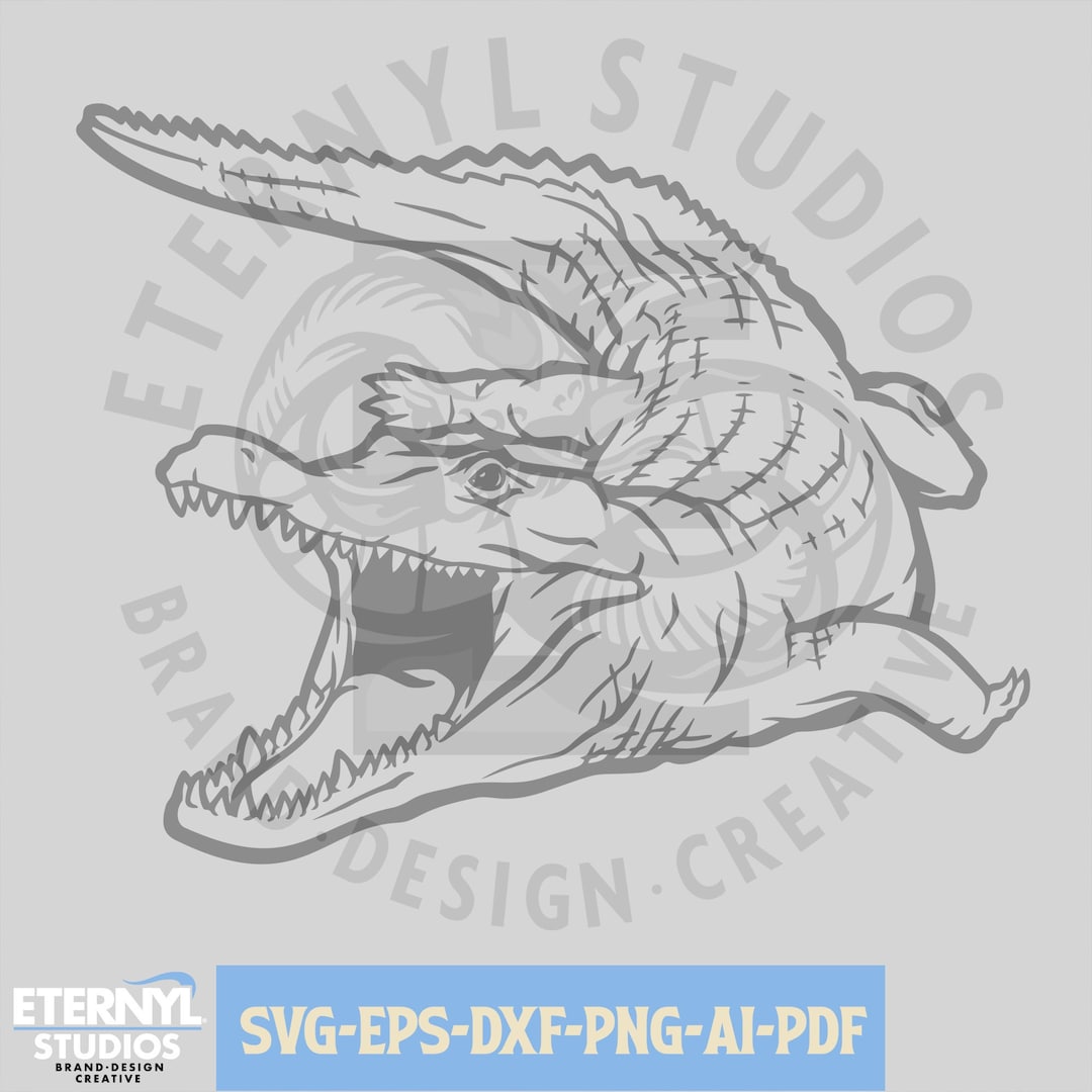 Alligator SVG PNG, Gator SVG, Gator Clipart, Alligator, Gator Cut File ...