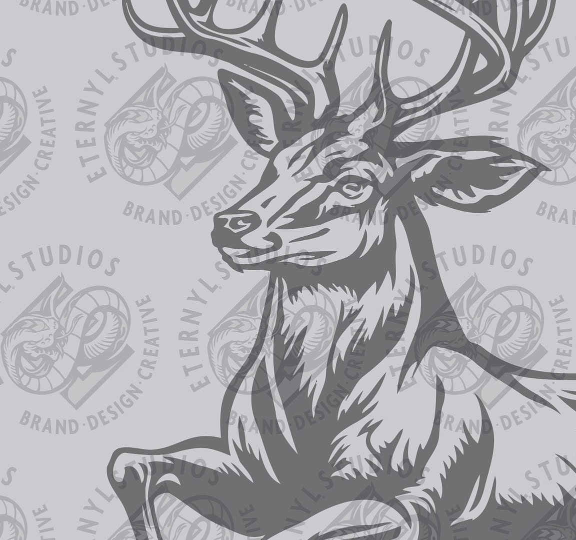 Buck SVG PNG Running Buck Whitetail Deer Big Buck Big - Etsy