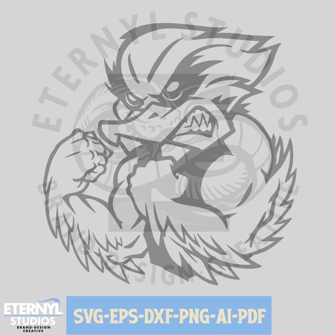 Fighting Ducks Mascot: Cartoon Logo (digital Download) - Etsy