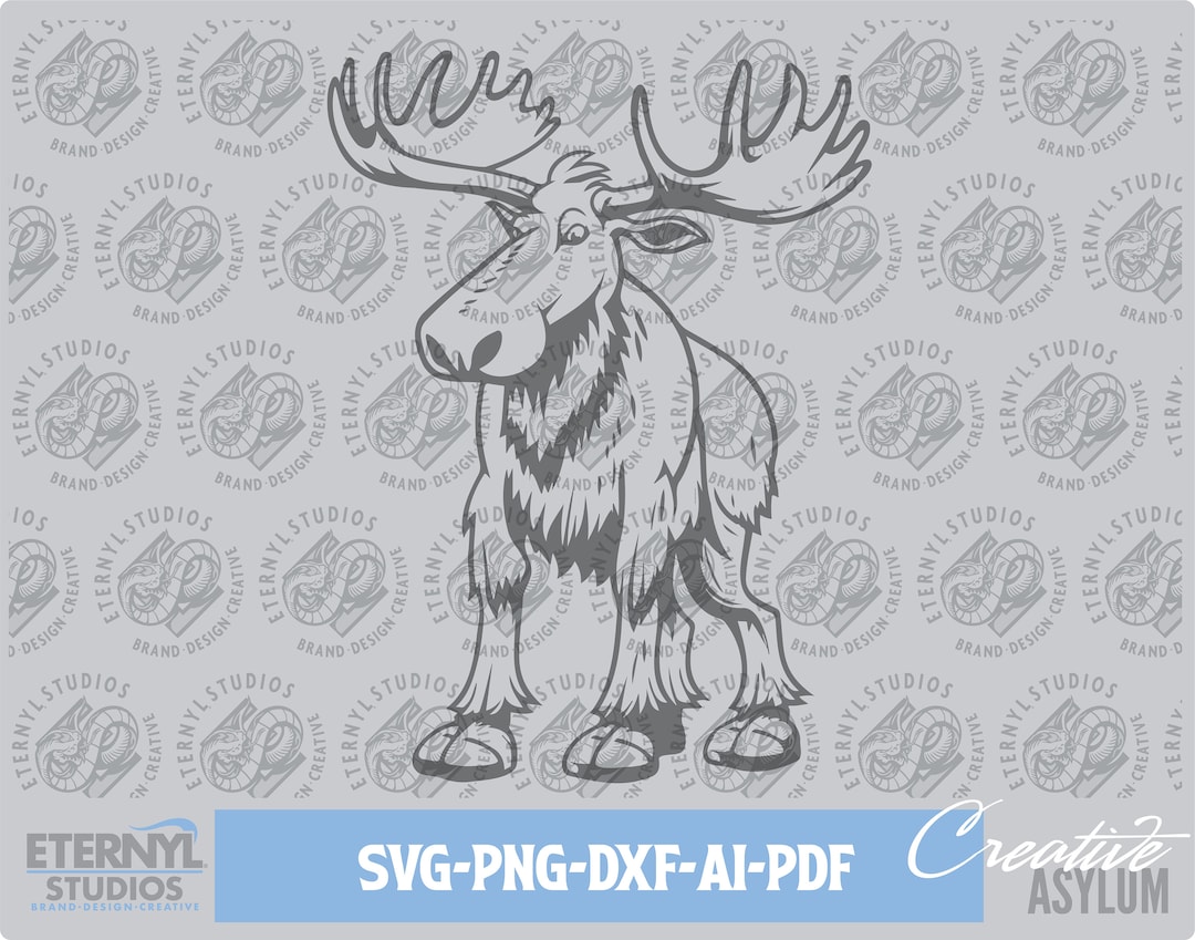 Moose SVG PNG, Bull Moose, Big Rack Svg, Moose Head Svg, Hunting Svg ...