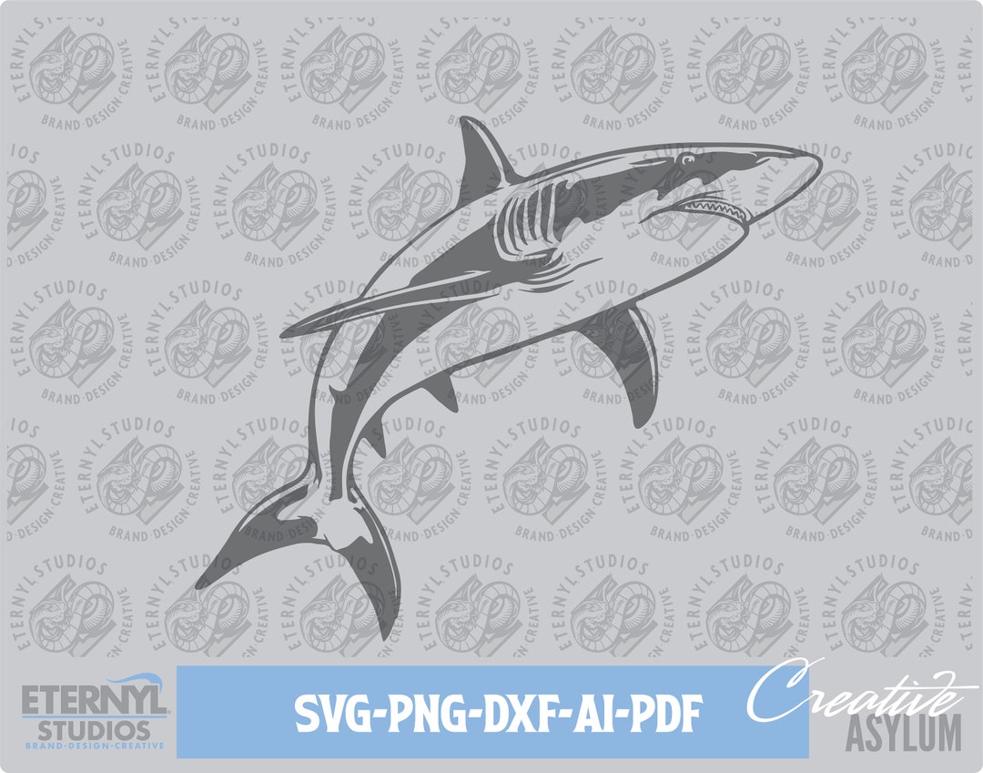 Shark SVG PNG, Reef Shark, Instant Download, Shark Clipart, Diving ...
